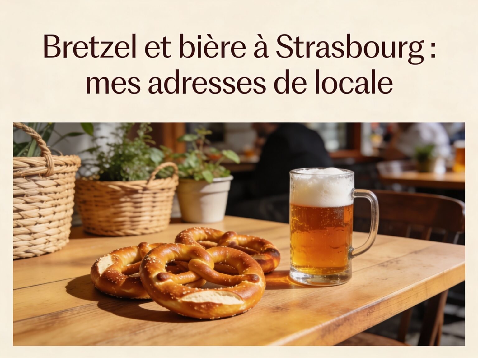 Bretzel et bière à Strasbourg : mes adresses de locale - Meinado